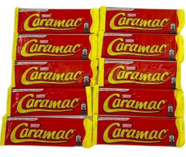 NESTLE CARAMAC SMOOTH Creamy Rare Chocolate Bars 10 Set Bar UK Sweet ...