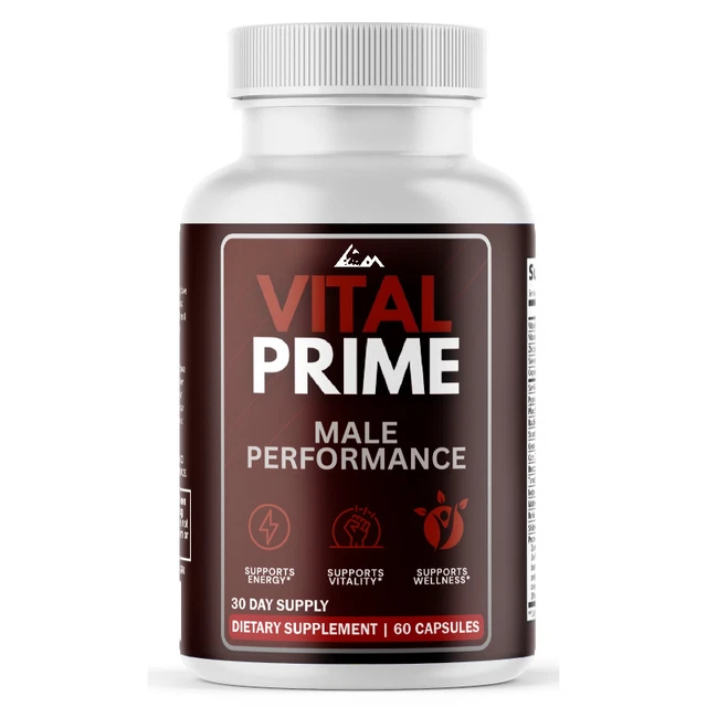 VITAL PRIME MEN’S Health Supplement – Stamina & Energy Boost – 60 ...
