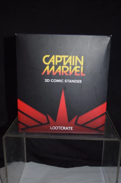 LOOT CRATE CAPTAIN Marvel 3D Comic Standee Collectible Figure 2019 £6. ...