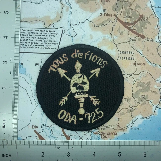 PATCH , SPECIAL Forces PATCH , ODA-725 , DEATH SKULL , vietnam war ...