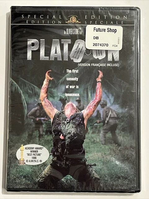 1986 OLIVER STONE'S Platoon with Willem Dafoe (USA DVD NTSC 1) (english ...