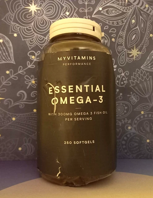 MYVITAMINS ESSENTIAL OMEGA-3 With 300Mg Omega 3 Fish Oil 250 Softgels £ ...