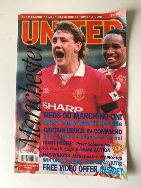 MANCHESTER UNITED OFFICIAL MAGAZINE Vol 1 No 5 FOOTBALL FANZINE May ...