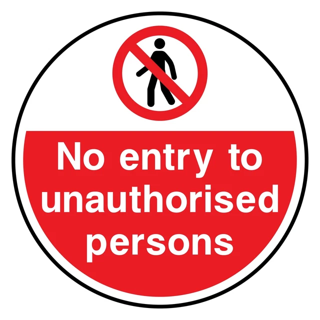 NO ENTRY SIGN or Sticker | FLOO0016 £2.49 - PicClick UK