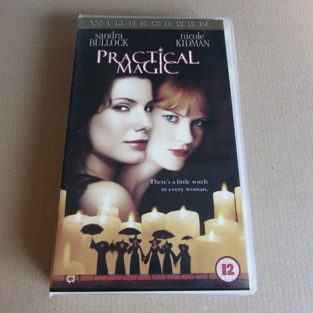 PRACTICAL MAGIC (WIDESCREEN) ~ old VHS video cassette tape ~ Bullock ...