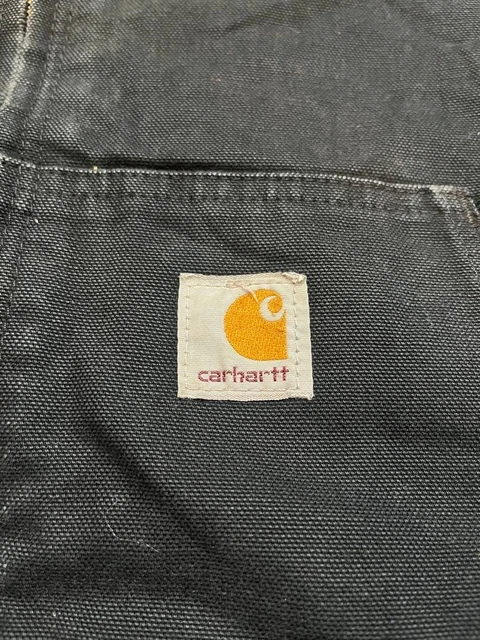 CARHARTT ACTIVE JACKET Black Fade Duck Fabric Made In Mexico No.ch417 £ ...