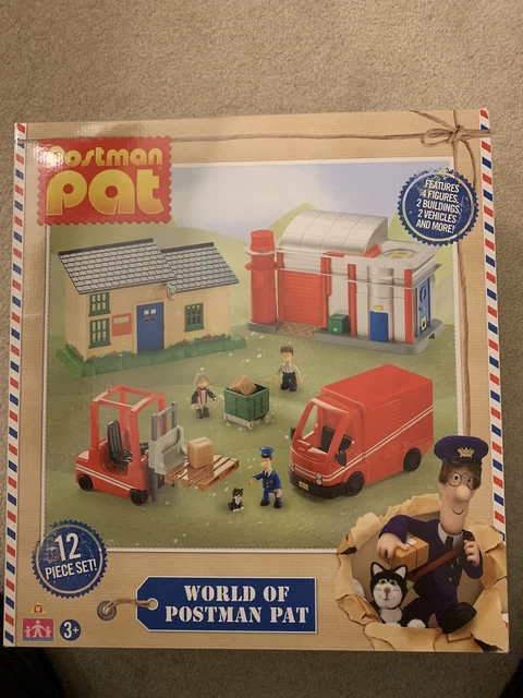 POSTMAN PAT GREENDALE Post Office Play Set. All contents and box ...