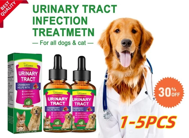 1-5X URINARY TRACT Infection Treatment Drops for Dogs, UTI Treatment ...