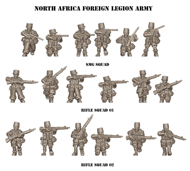 NORTH AFRICA FRENCH Foreign Legion, March to Hell, Flames of War, Bolt ...
