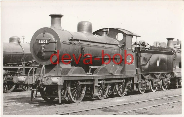 RAILWAY PHOTO SR C2X 32528 Ashford Shed 1955 Southern LBSCR 0-6-0 Loco ...