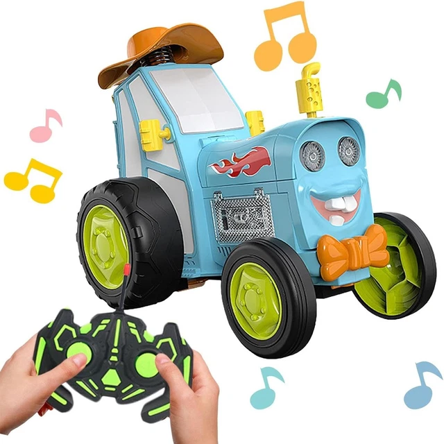 BLUE COWBOY TRACTOR Remote Control Car|Crazy Jumping&Dancing RC Car ...