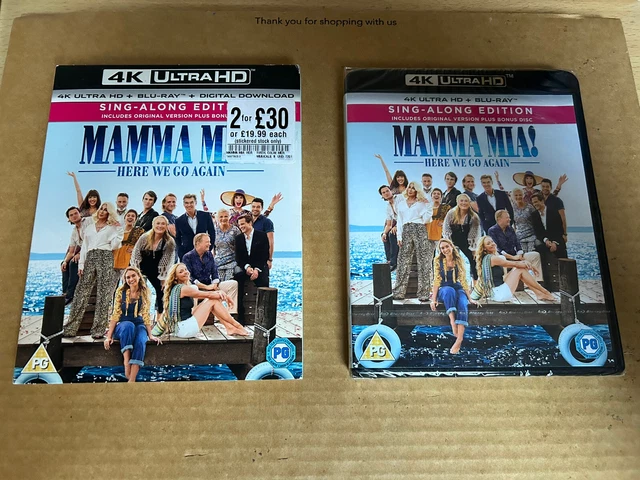 MAMMA MIA HERE We Go Again 4K UHD Blu Ray NEW & SEALED With Slipcase EUR 7,04 - PicClick IT