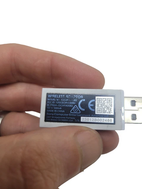 SONY PLAYSTATION WIRELESS Adapter CECHYA-0082 PS3 PS4 USB Headset ...