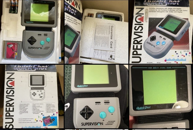 QUICKSHOT SUPERVISION HANDHELD Console Vintage 1992 Complete with Box ...