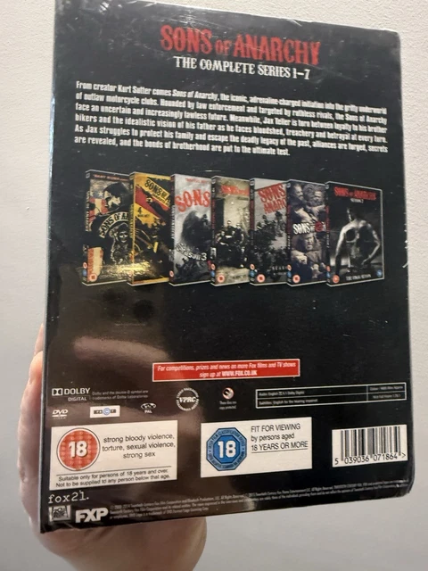 SONS OF ANARCHY: Seasons 1-7 [18] DVD Box Set BRAND NEW Sealed UK R2 £ ...