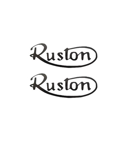 RUSTON LOGO VINYL decal sticker - Stationary Engine Car Van Trailer ...