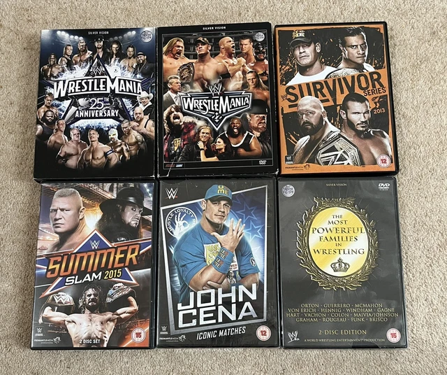 WWE WRESTLING DVD Bundle Wrestlemania 22 25th Anniversary John Cena ...
