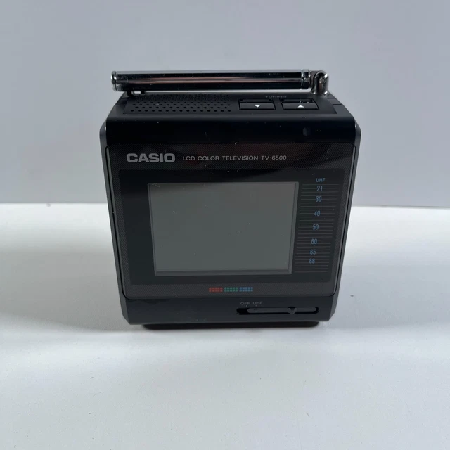 CASIO VINTAGE CASIO Mini Portable LCD Analogue Colour Television TV6500 ...