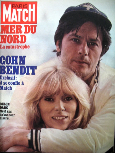 ALAIN DELON ET Mireille Darc Paris Match N° 1458 Mai 1977 EUR 10,00 - PicClick FR