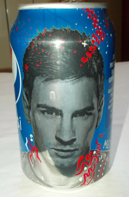 LATTINA PEPSI COCA Cola Empty Leo Messi Sport Calcio Limited Edition ...