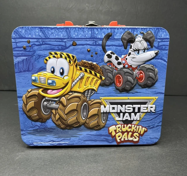MONSTER JAM TRUCKIN’ Pals Metal Lunchbox Storage Box (no puzzle) £14.20 ...