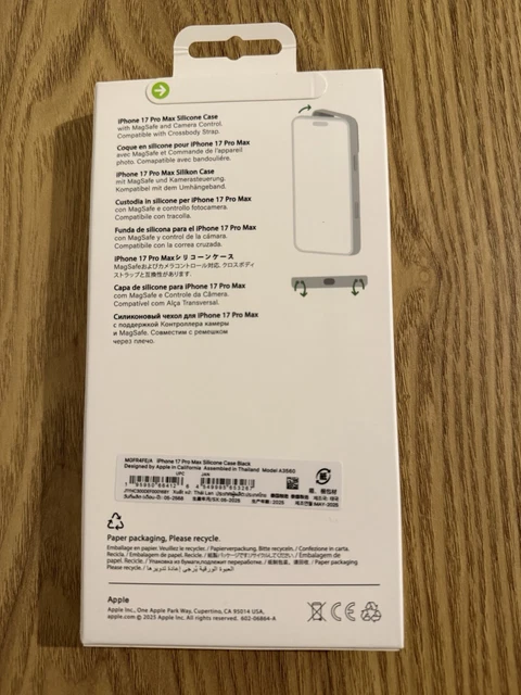 APPLE IPHONE 17 Pro Max Case with MagSafe Black Tech Woven £26.18 ...