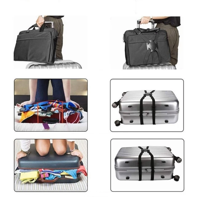 FIXED BELTS FOR Suitcases Add a Bag Suitcase Bungee Adjustable Elastic ...
