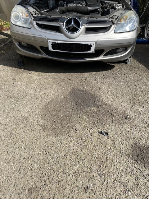 MERCEDES BENZ SLK R171 FRONT BUMPER COMPLETE IN Cubanite Silver 2004 ...