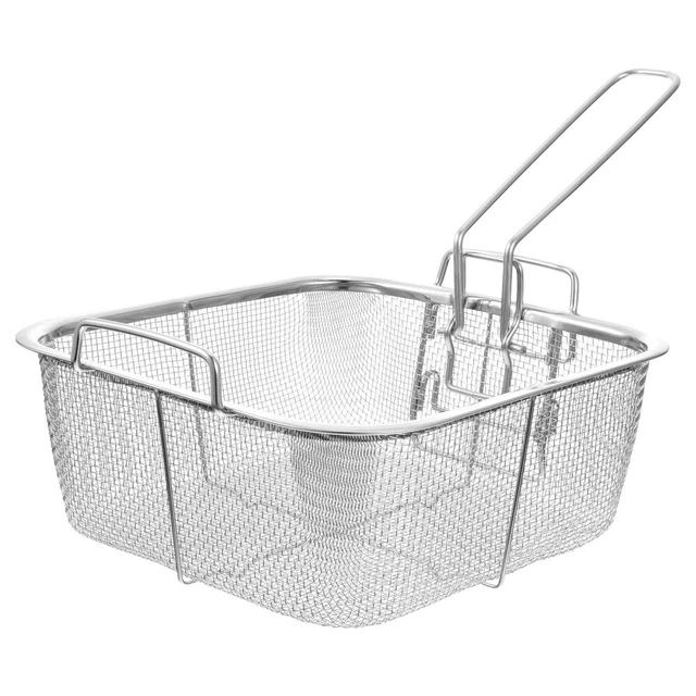 STAINLESS STEEL FRY Basket Multi-purpose Square Frying Nets £11.55 ...