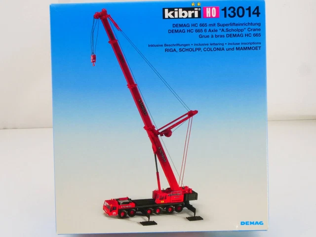 KIBRI 13014 DEMAG HC 665 Mobilkran Superlift Bausatz 1:87 wie NEU! OVP ...