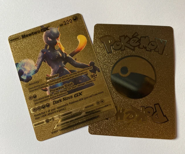 MEWTWO GX GOLDEN Card Gold Limited Edition Collectable Card EUR 2,88 ...