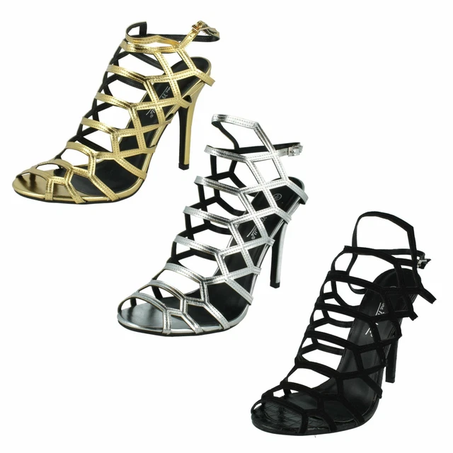 FEMMES ANNE MICHELLE F1R0512 Bout Ouvert Robe Soirée Bride Gladiateur ...