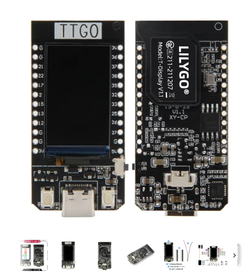 LILYGO TTGO T-DISPLAY ESP32 Development Board WiFi Bluetooth 1.14 Inch ...