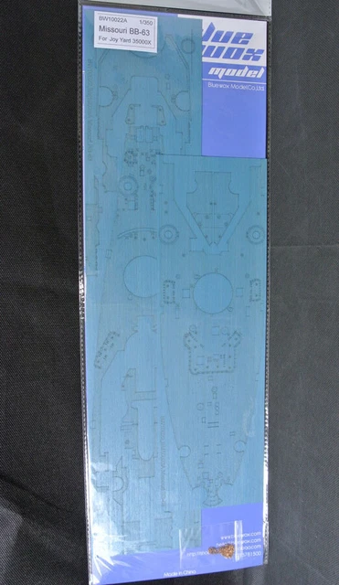 ARTWOX 1/350 WWII US Navy BB-63 Missouri Blue Wooden Deck for Joyyard ...