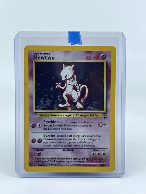 MEWTWO : BASE Set 2 Holo Rare - Pokemon Card - WIZARDS OF THE COAST ...