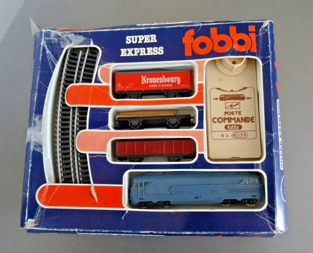 COFFRET TRAIN ELECTRIQUE SUPER EXPRESS 2245 FOBBI JOUEF piles complet ...