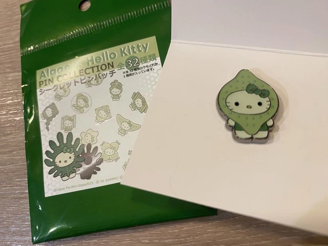 HELLO KITTY ALGAE Pin Badge Expo 2025 Japan Pavilion Sanrio Used £52.44 ...