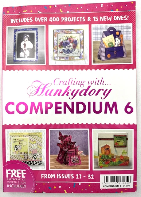 CRAFTING WITH HUNKYDORY Compendium 6 Book Over 400 Projects 346 Pages £ ...