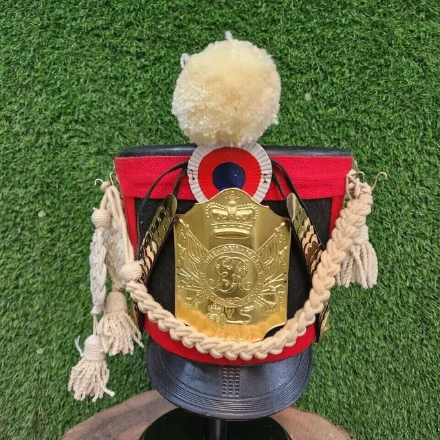 FRENCH NAPOLEONIC SHAKO Helmet special gift red ribin1 £111.99 ...