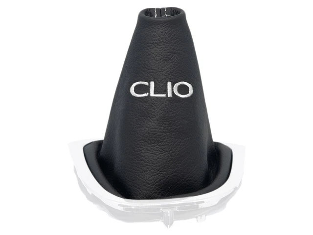 FOR RENAULT CLIO 4 2013-2019 Gear Shift Boot Gaiter Leather Embroidery ...