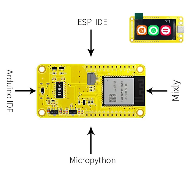 ESP32-S3 DEVELOPMENT BOARD 1.9" TFT Display WIFI Bluetooth Module ...