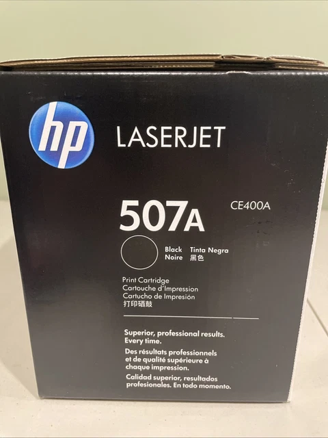 GENUINE HP CE400A (507A) Black Toner Cartridge - NEW SEALED $200.00 ...