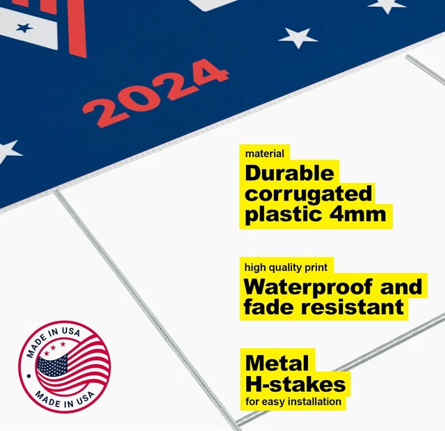 VIVEK RAMASWAMY YARD Sign 2024 for President metal H-Stake Garden Signs ...