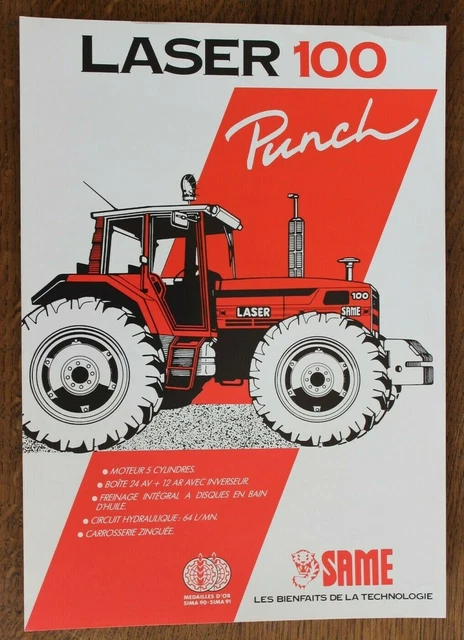 PROSPECTUS BROCHURE TRACTEUR SAME LASER 100 trattore tractor traktor prospekt EUR 19,99 ...