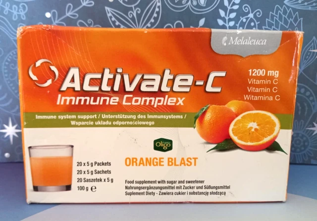 MELALEUCA ACTIVATE-C IMMUNE Complex 20X 5G Packets 100G Orange Blast £4.50 - PicClick UK