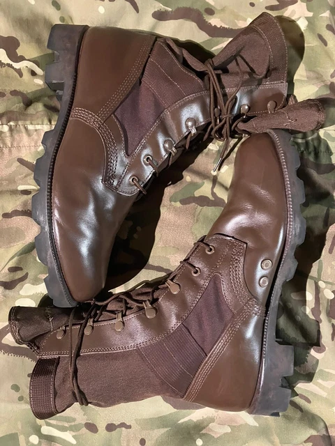 BRITISH ARMY CURRENT Issue Brown Wellco/Peruana Jungle Boots - VGC ...
