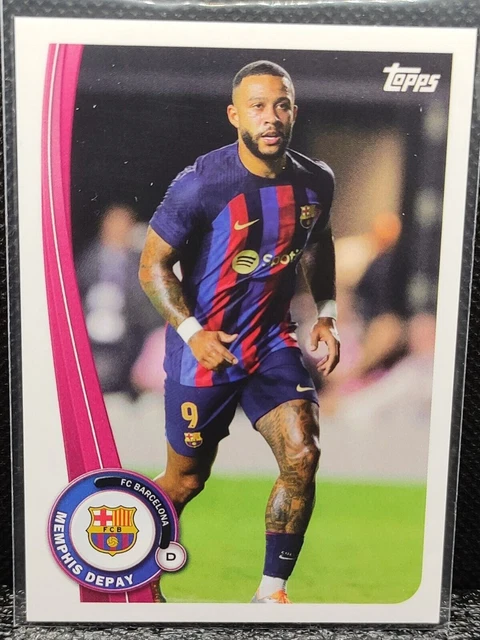 ENSEMBLE D'ÉQUIPE TOPPS 2022-23 Base de carte du FC Barcelone Memphis Depay #18 EUR 1,00 ...