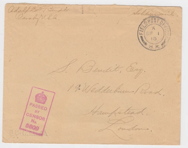 WW1 COVER US Cavalry 1918 Soldiers Mail from France Field Post Office ...