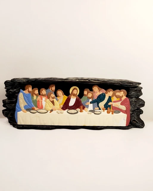 VINTAGE LAST SUPPER Jesus Ceramic Lighted Scene Easter £33.25 - PicClick UK