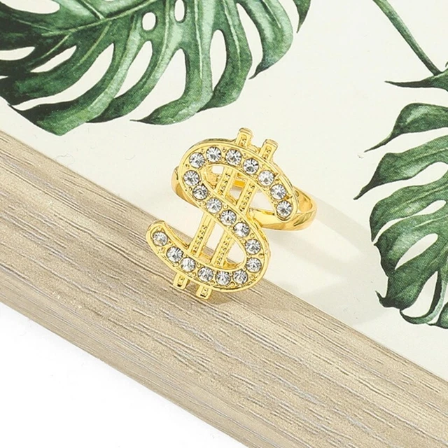 DOLLAR SIGN MONEY Symbol Hip Hop Jewelry Rapper Punk Costume Props $7. ...